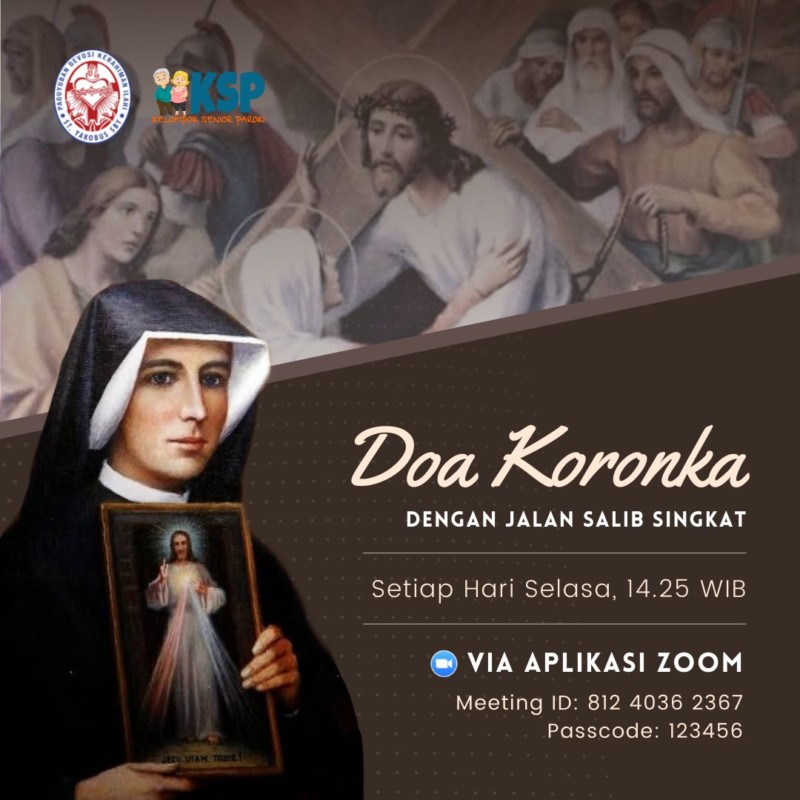 DOA KORONKA DENGAN JALAN SALIB SINGKAT - Gereja Katolik Santo Yakobus