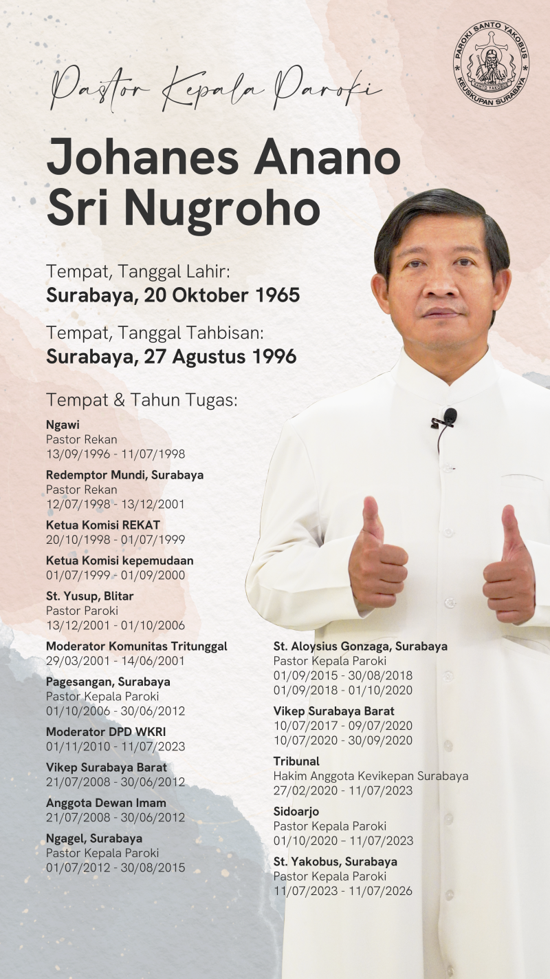 Pastor Paroki - Gereja Katolik Santo Yakobus